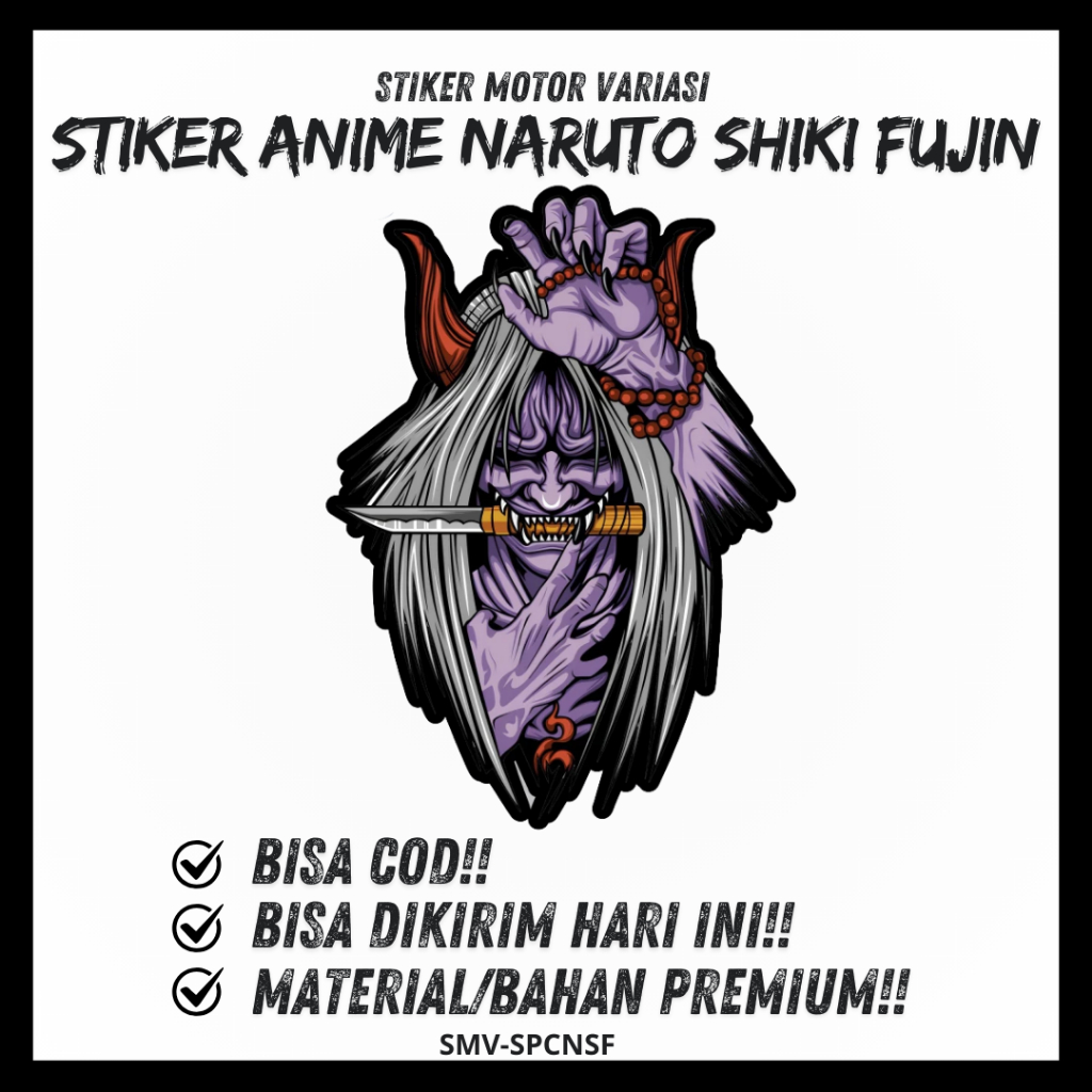 Jual STIKER ANIME NARUTO HOLOGRAM STICKER SHIKI FUJIN STIKER HELM ...