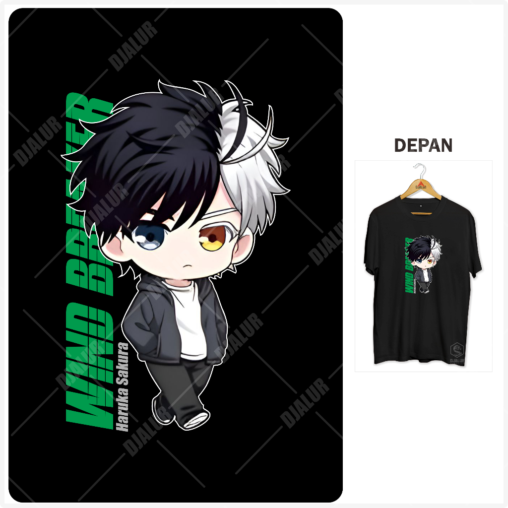 Jual Kaos Haruka Sakura Bofurin Wind Breaker SMA Furin Kaos Anime Japan ...