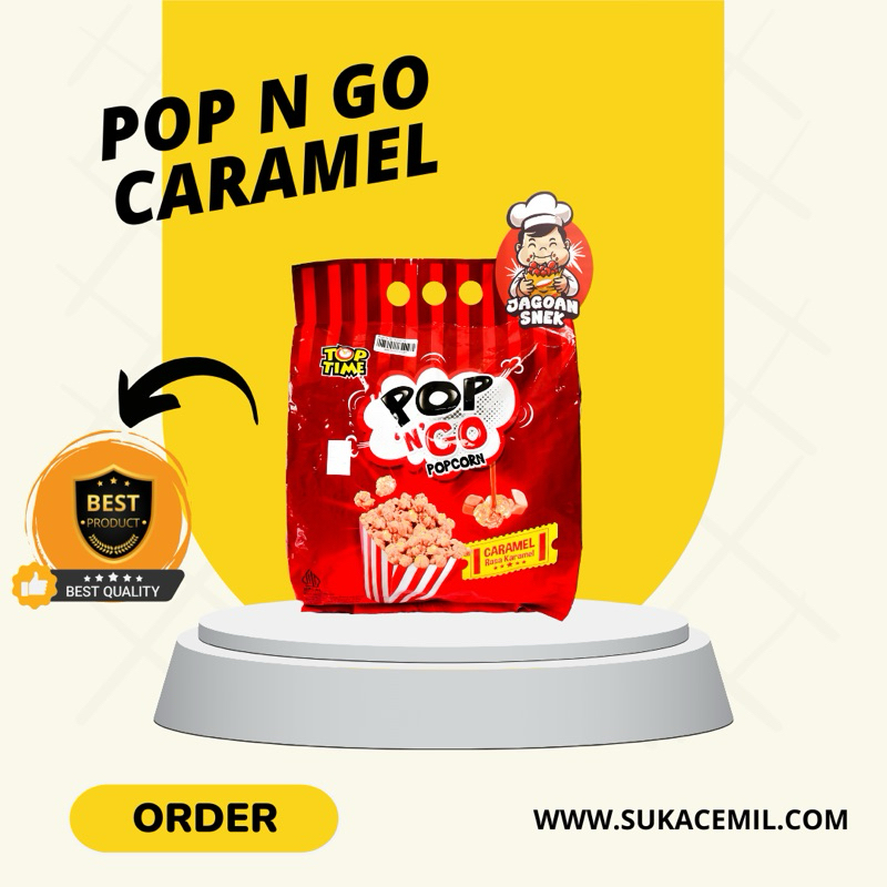 Jual pop n go caramel popcorn | Shopee Indonesia