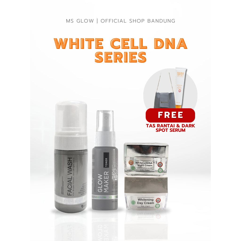 Jual MS Glow Paket White Cell DNA - 4 Item | Shopee Indonesia