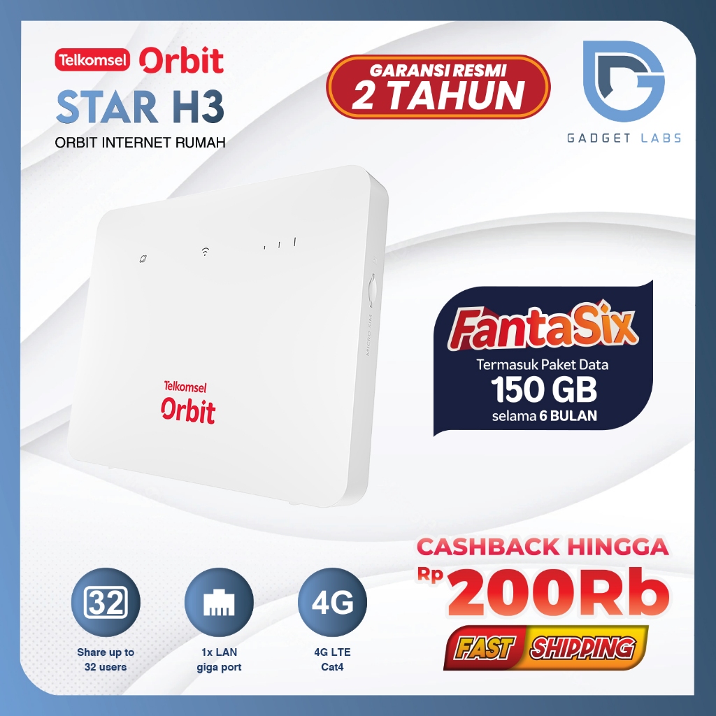 Jual Telkomsel Orbit Star H3 / Huawei B313 Modem Wifi Router Wireless ...