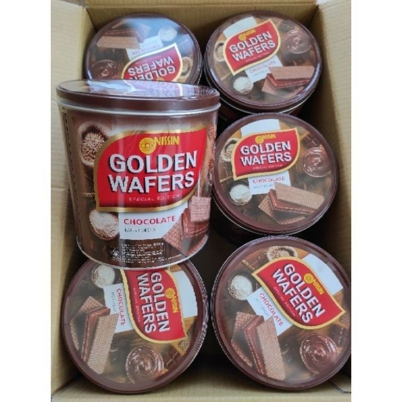 Jual Nissin Golden Wafer 6kaleng / 1 dus / 1 karton | Shopee Indonesia