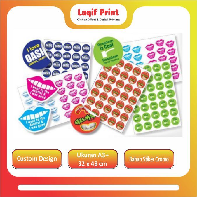 Jual Cetak Stiker / Stiker Label + Cutting A3+ | Shopee Indonesia