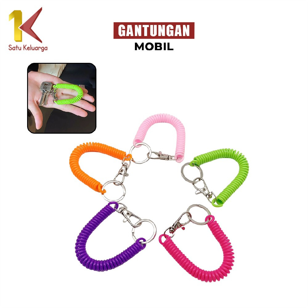 Jual Satu Keluarga Gantungan Kunci Motor Spiral C1249 Keychain Spiral ...