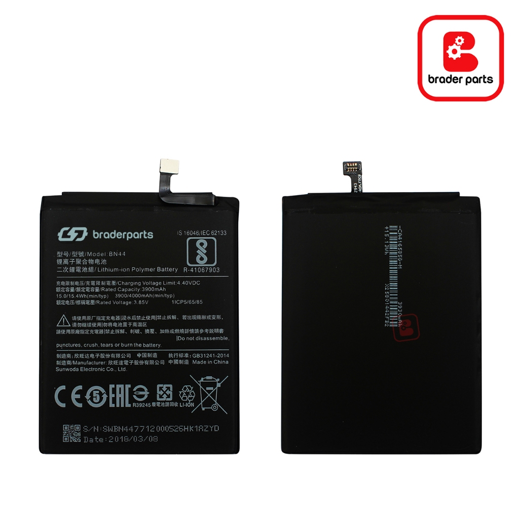 Jual BraderParts Baterai Battery Batre BN44 For Xiaomi Redmi 5 Plus ...