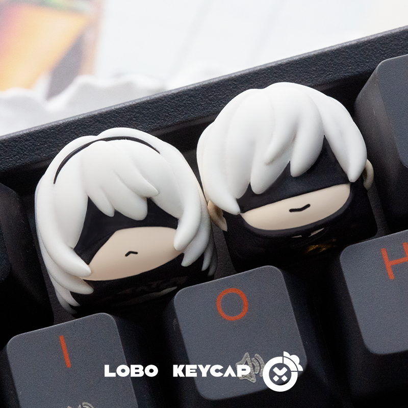 Jual NieR:Automata 2B 9S Mechanical keyboard keycaps Personalization ...
