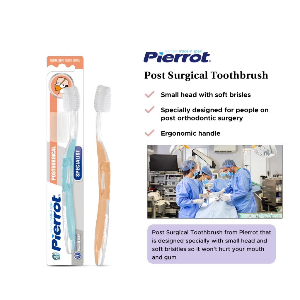Jual Pierrot Post Surgical Toothbrush / Sikat Gigi Orthodontic Surgery ...