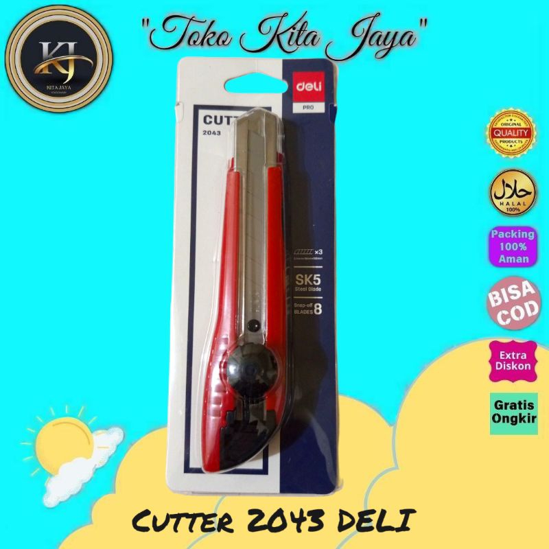 Jual Cutter DELI 2043 ( 1 Pcs) | Shopee Indonesia