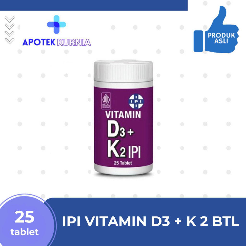Jual IPI VITAMIN D3 + K 2 BTL - ISI 25 TABLET | Shopee Indonesia