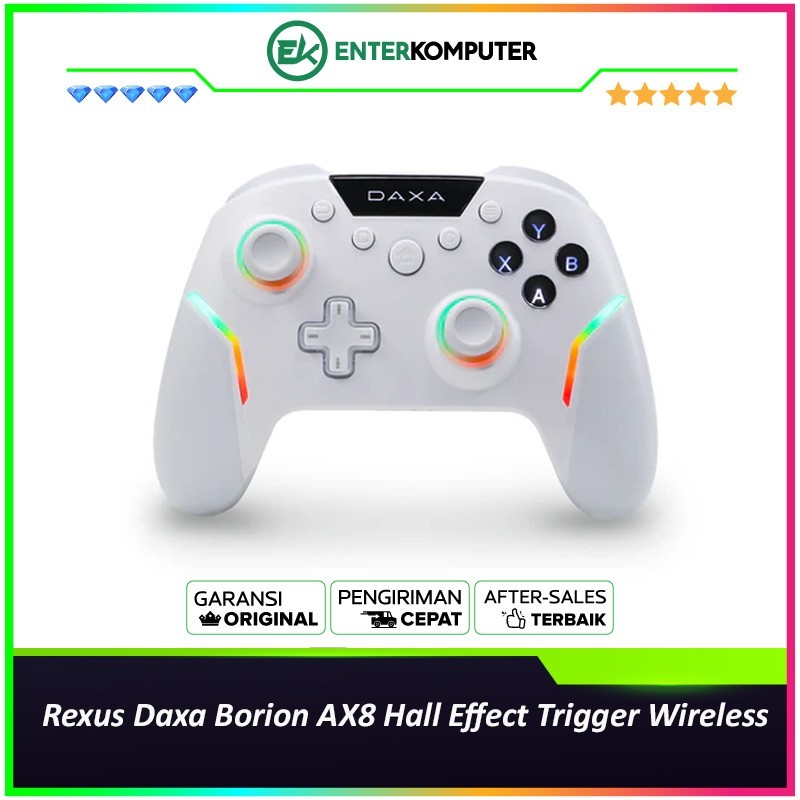 Jual Rexus Daxa Borion AX8 Hall Effect Trigger Wireless Gamepad ...