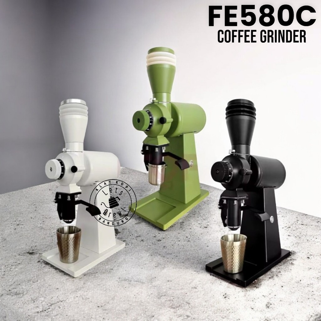 Jual FE580C Espresso Coffee Grinder 90MM Titanium Flat Burr / Grinder ...