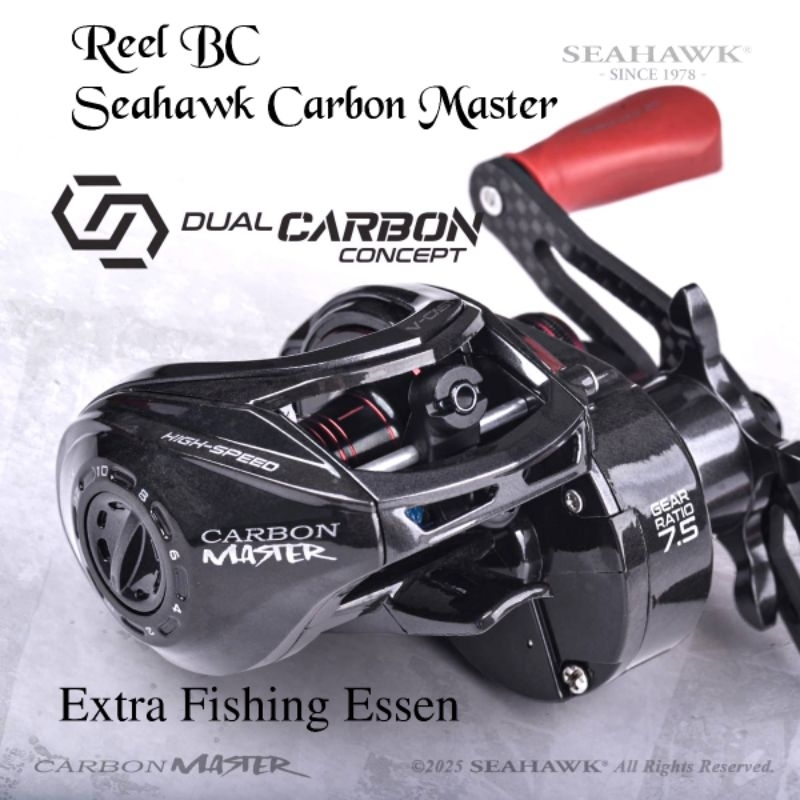 Jual REEL BC SEAHAWK CARBON MASTER 103HSL (HANDLE KIRI) , BONUS TOPE ...