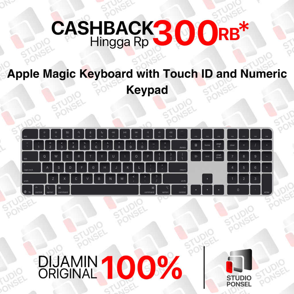 Jual Apple Magic Keyboard with Touch ID and Numeric Keypad for Mac models with Apple silicon ...