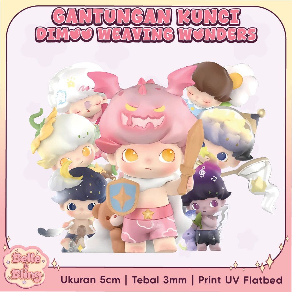 Jual Gantungan Kunci Dimoo Weaving Wonders / Acrylic KeyChain Dimoo ...