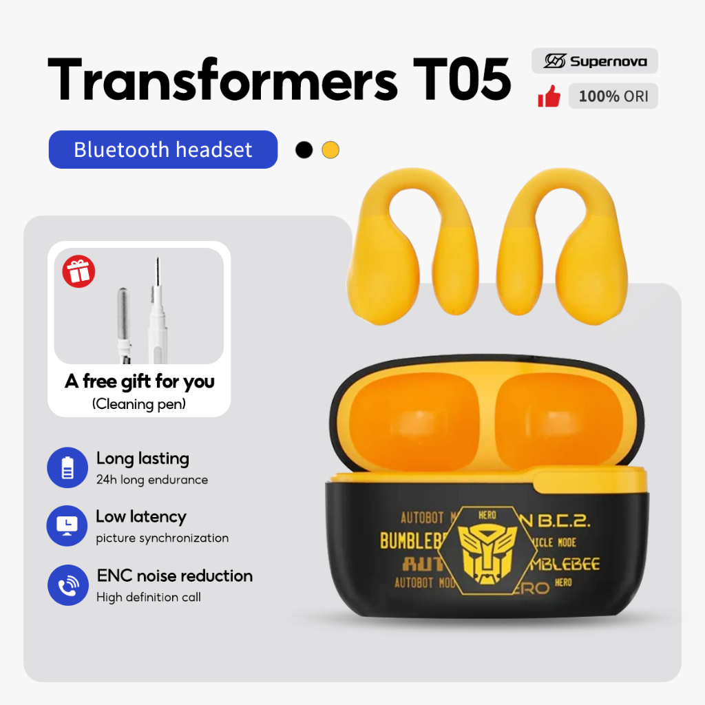 Jual Supernova x Transformers T05 True Wireless Bluetooth Headset Headphone Earphone Earbuds TWS ...