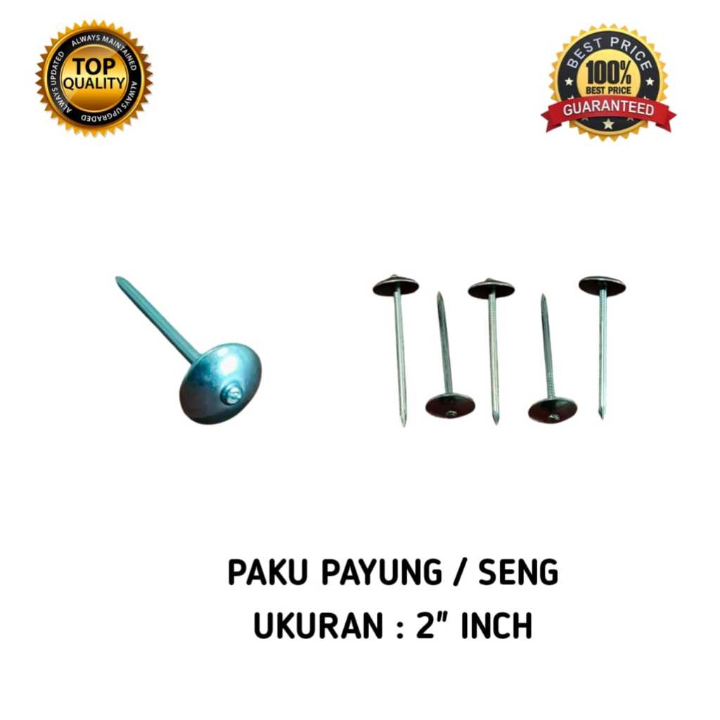 Jual Paku Payung Paku Seng 2 inch Harga Per 1KG Paku Payung Seng 2 Inch ...