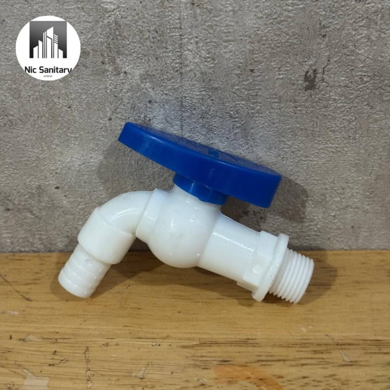 Jual SKT Putih DOP Kran keran pvc murah engkol Taman 1/2" inch | Shopee ...