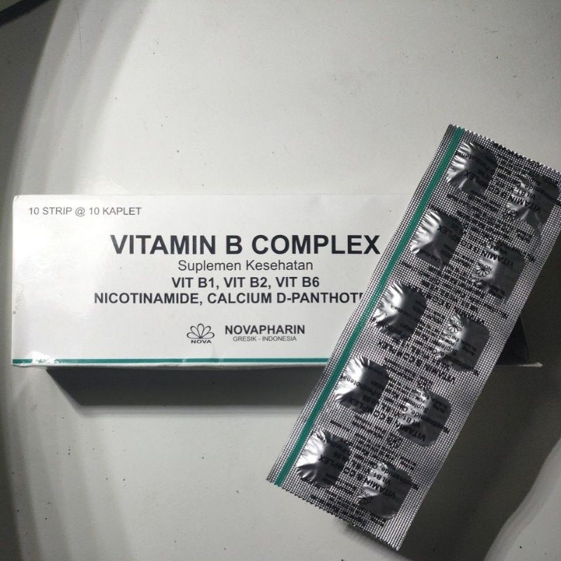 Jual Vitamin B Kompleks Novapharin 1 Strip | Shopee Indonesia