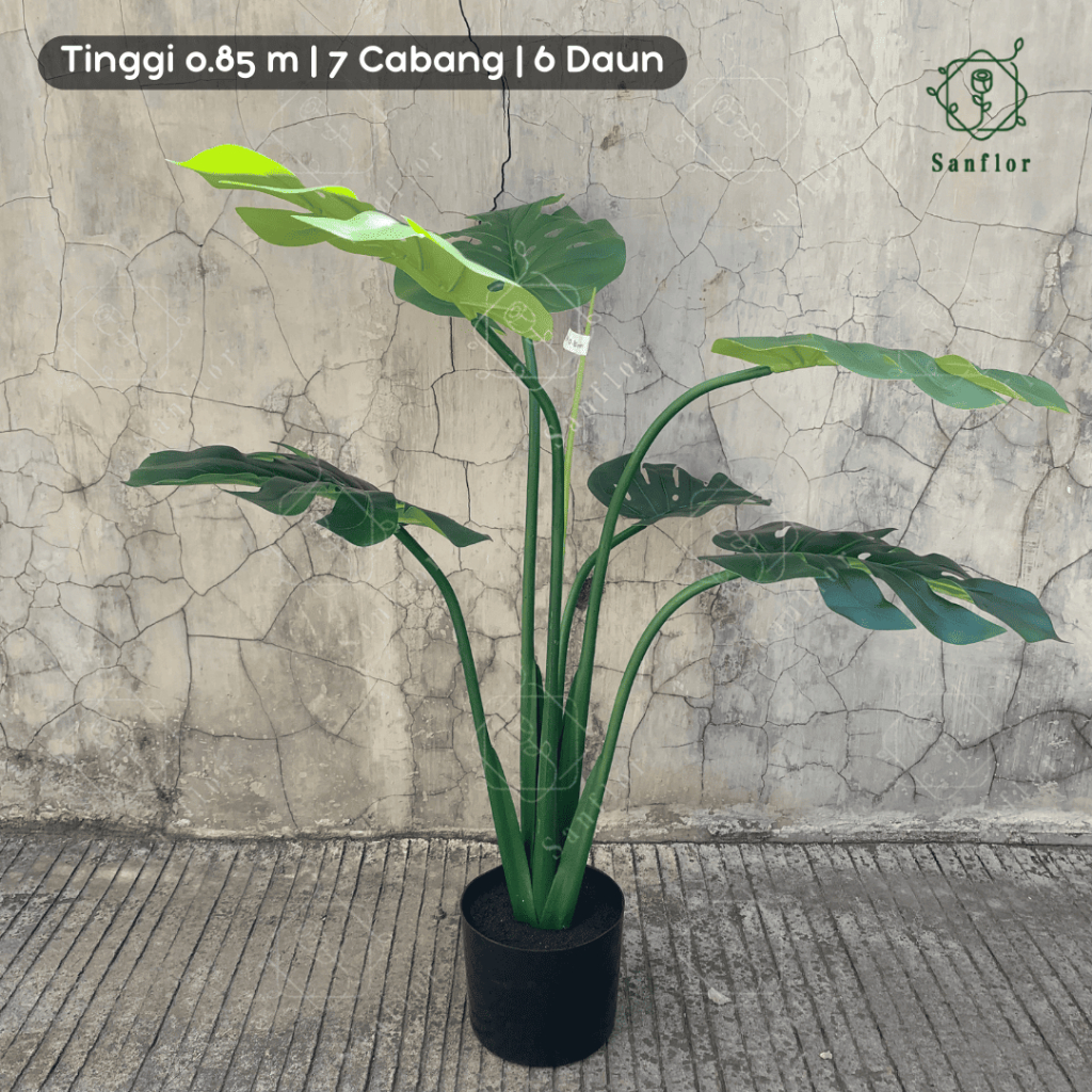 Jual MONSTERA DELICIOSA ARTIFICIAL PLANT/ TANAMAN HIAS ARTIFICIAL/BUNGA ...