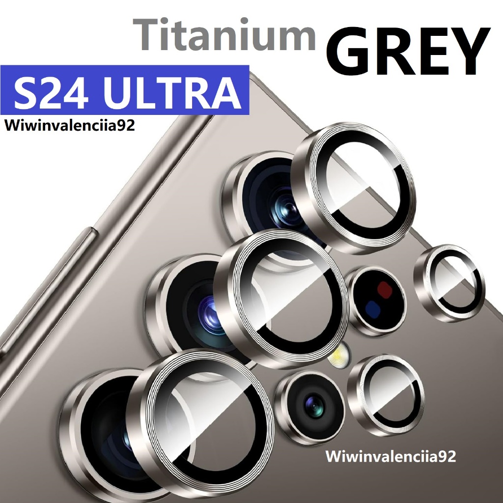 Jual METAL - TEMPERED CAMERA ( RING ) TITANIUM GREY Samsung S24 ULTRA ...