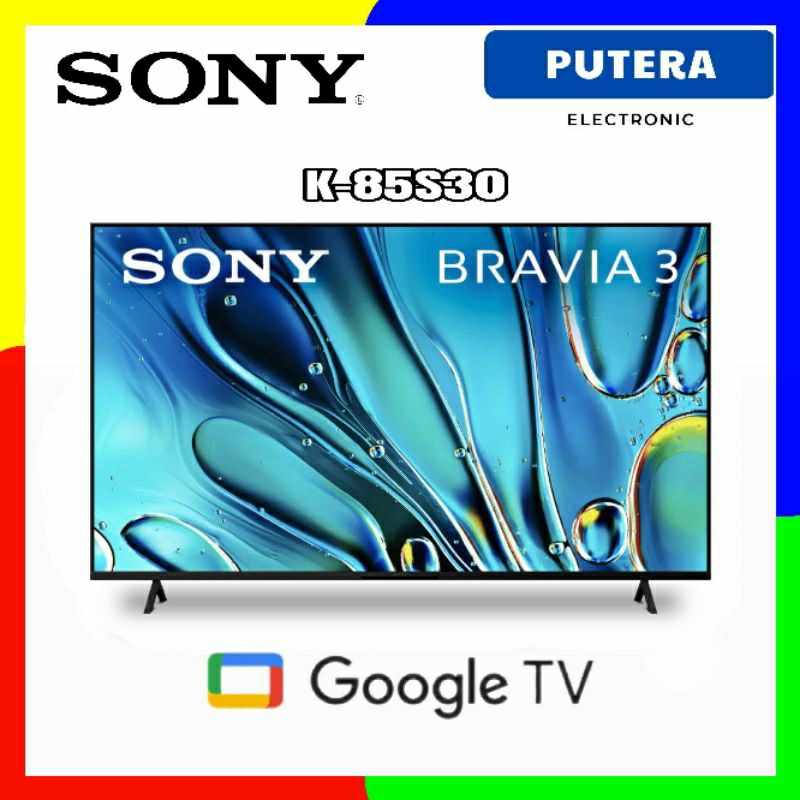 Jual SONY BRAVIA 85 inch K-85S30 4K UHD GOOGLE TV 85S30 | Shopee Indonesia