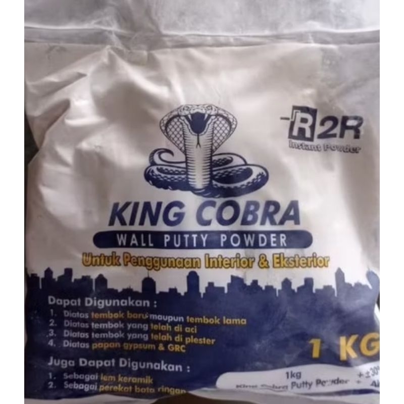 Jual wall putty powder / tepung dempul king cobra | Shopee Indonesia