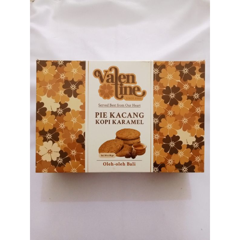 Jual PIE KACANG VALENTINE KOPI KARAMEL // RASA TERBARU // ISI 50 BIJI ...
