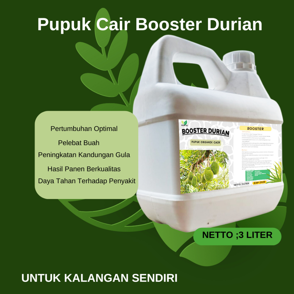Jual Pupuk Cair Pelebat Buah Durian, Pupuk Cair Booster Durian Booster Pembesar Buah , Grower ...