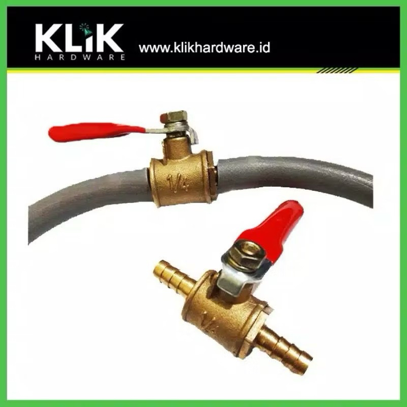 Jual Kran Bensin Motor 1/4 Inch Kuningan - Kran Angin Minyak 1/4" | Shopee Indonesia