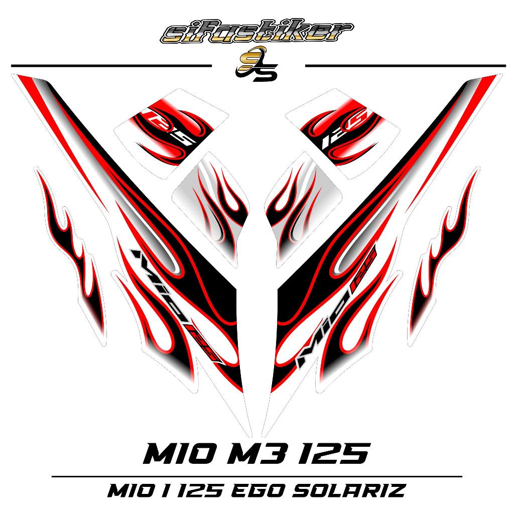 Jual Striping Mio 125 Motif StrX 5/StickerMio M3/Ego/Solariz/Z/125 ...