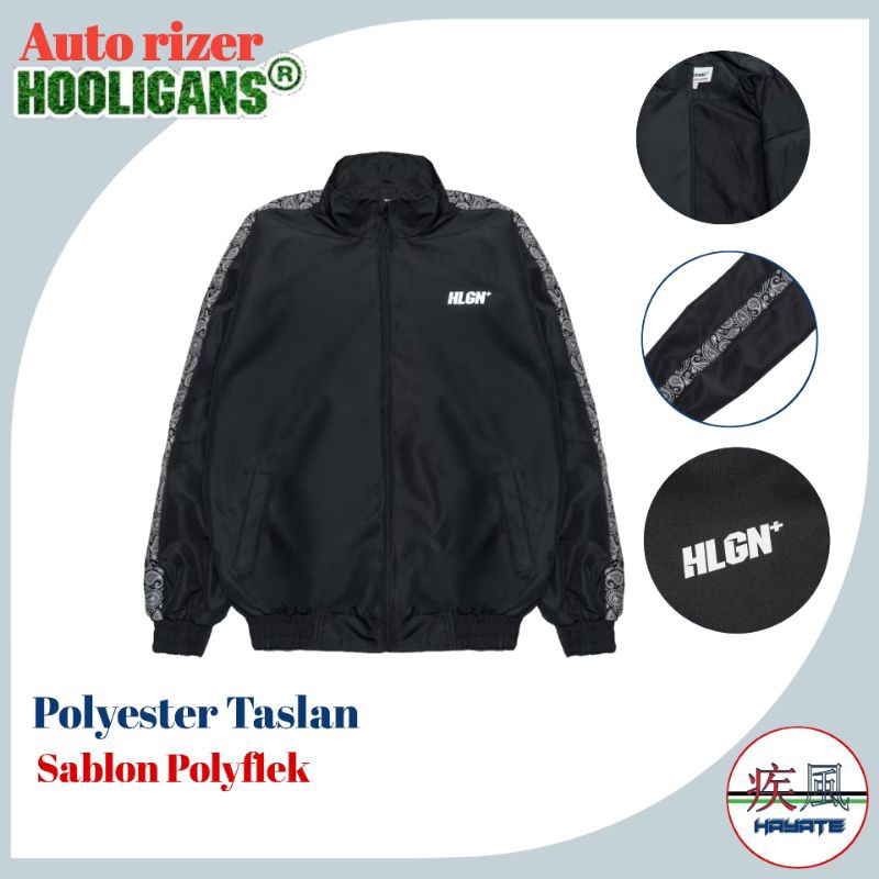 Jual Hooligans Jacket Tracktop Linea Lyte Paisley Black | Shopee Indonesia