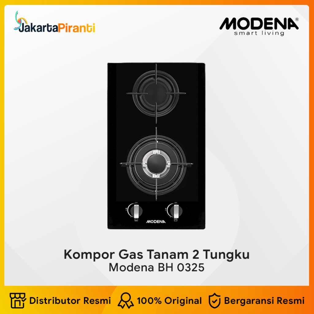 Jual Kompor Gas Taman Modena BH 0325 Built-in Gas Hob 30 cm 2 Tungku ...