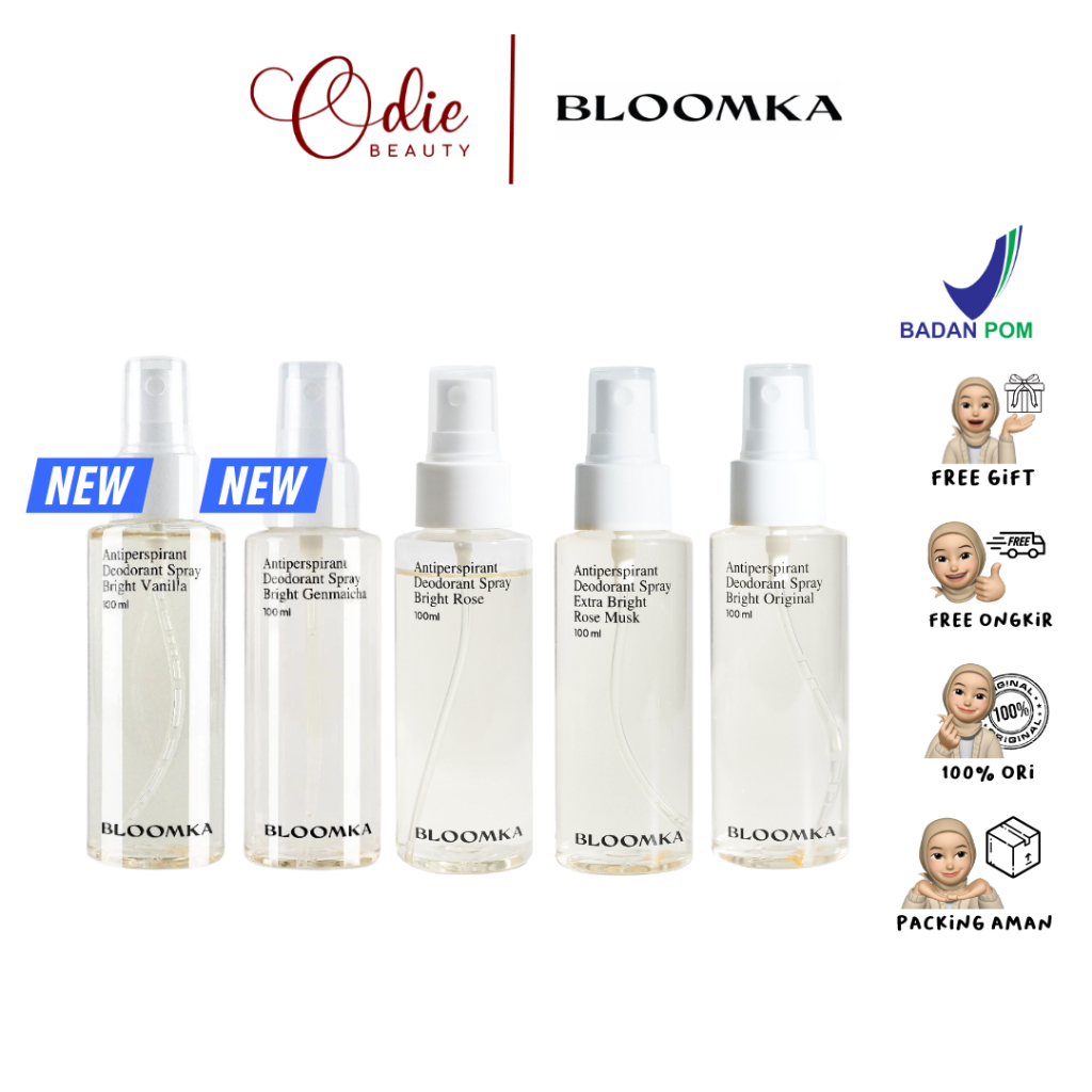 Jual BLOOMKA Anti-Perspirant Deodorant Spray Deo Spray Bloomka ...