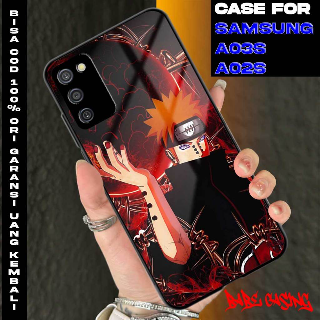 Jual CASE SAMSUNG A03S CASING HANDPHONE 2D GLASS PREMIUM PRINTING MOTIF ...