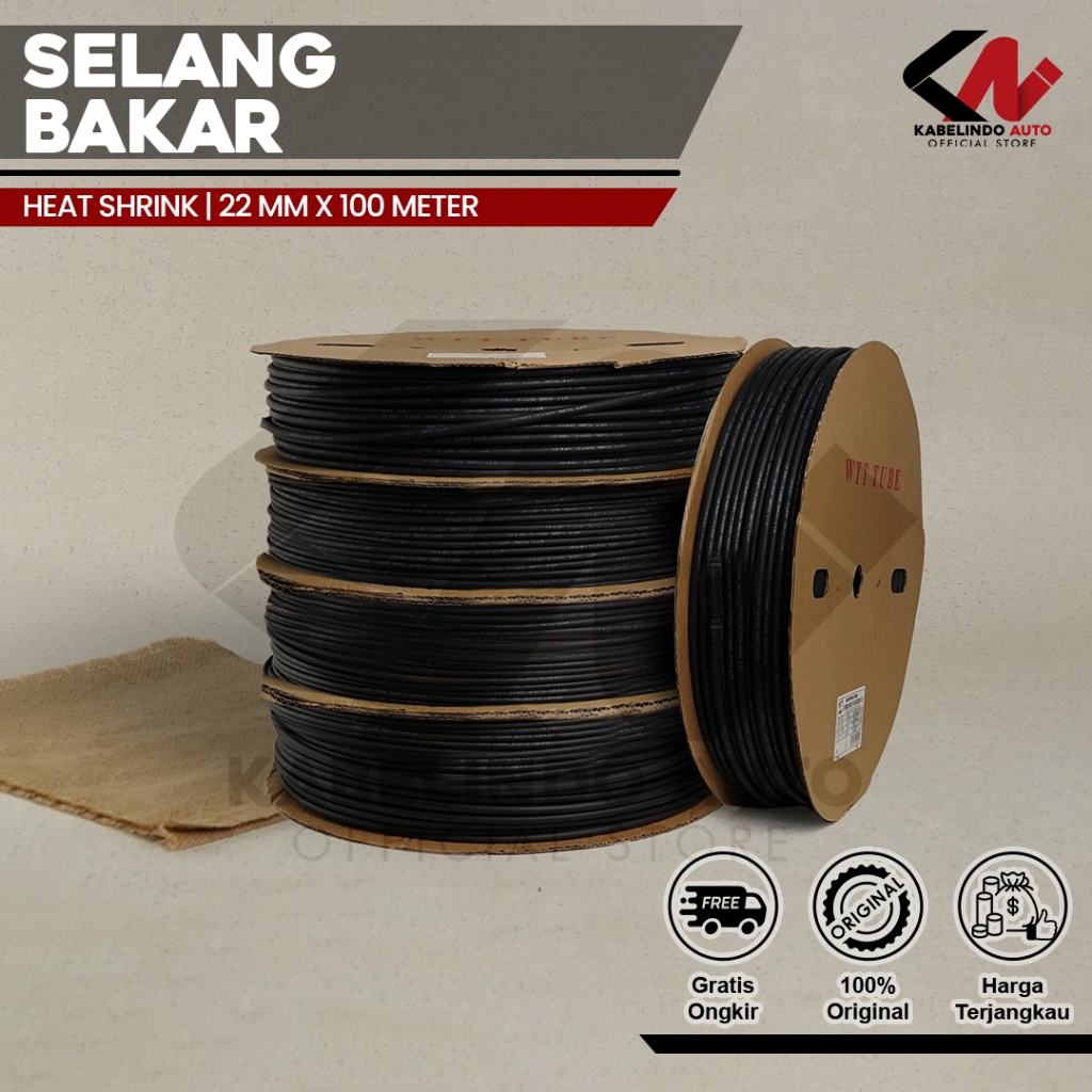 Jual Selang Bakar / Heat Shrink Tube / Selongsong Kabel Bakar ...