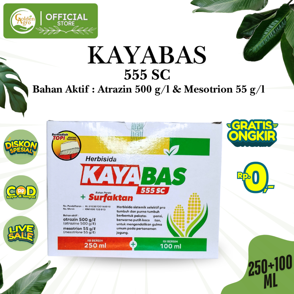 Jual HERBISIDA KAYABAS + SURFAKTAN 555 SC 250ML + 100ML | Shopee Indonesia