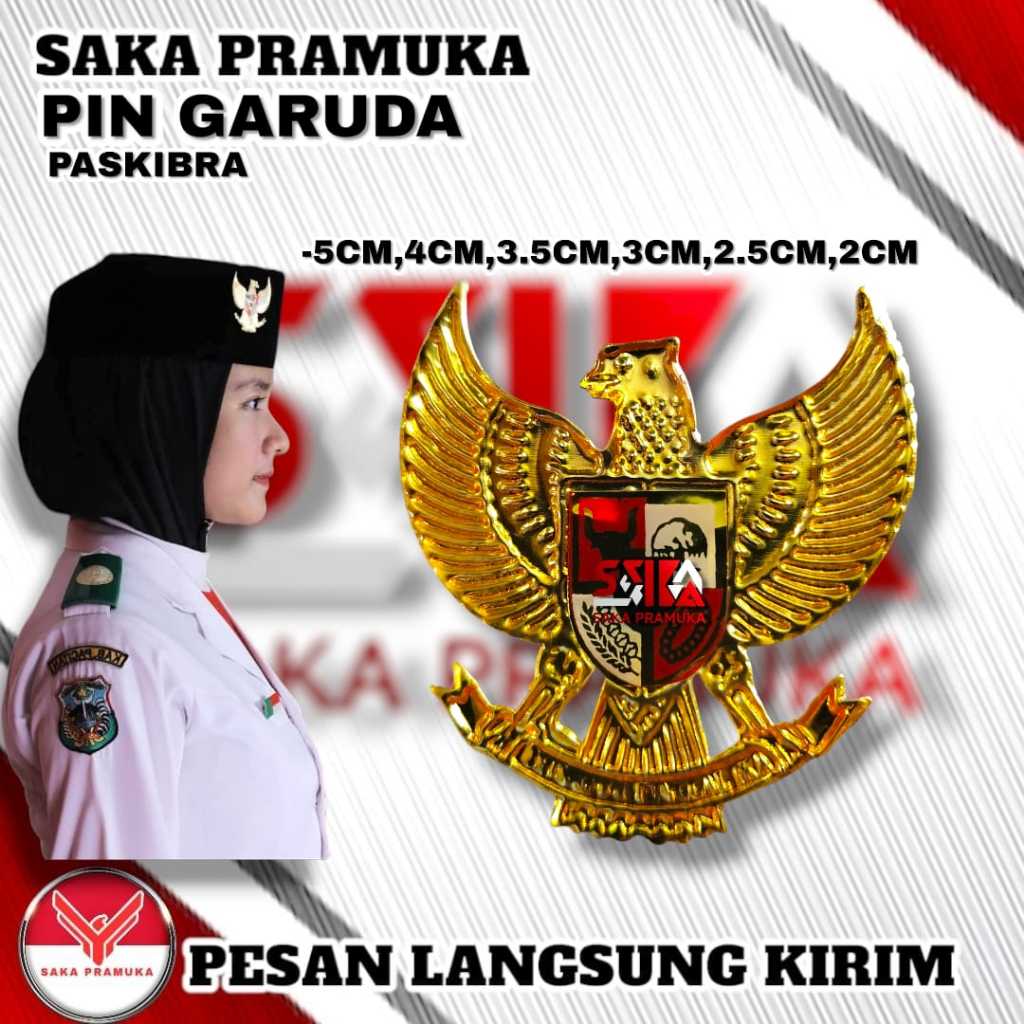 Jual Pin bros garuda resin paskibra kualitas premium | Shopee Indonesia