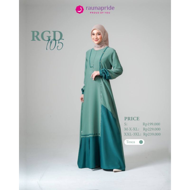 Jual GAMIS TERBARU 2025 RAUNA RGD 105 TOSCA | Shopee Indonesia