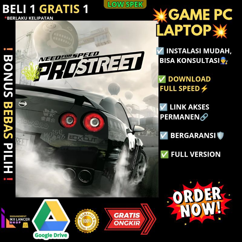 Jual Need for Speed ProStreet - PC LAPTOP GAMES - ORIGINAL WINDOWS ...