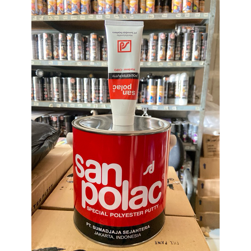 Jual Dempul Sanpolac 4kg Sanpolac Galon Dempul Plastik Besi DLL ...