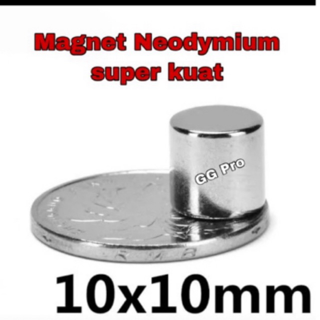 Jual Magnet Neodymium Bulat uk 10x10 MM | Shopee Indonesia