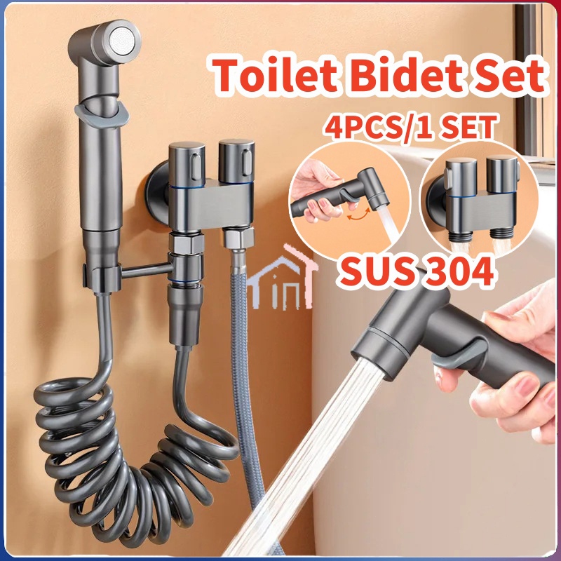 Jual 【COD】Double Kran SUS 304 1 Set Jet Shower Kloset Jet Shower Kamar ...