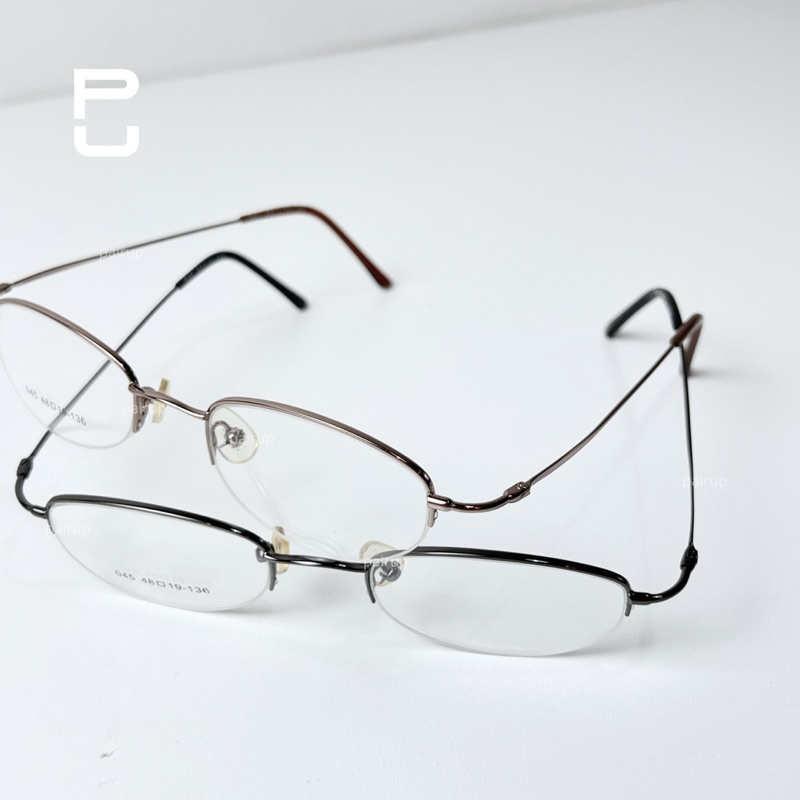 Jual [B1G1] PairUp | Ella (Frame Rimless Kacamata Retro style Vintage ...