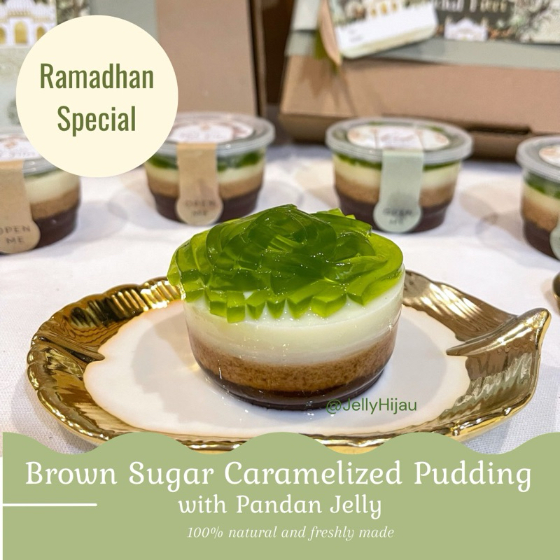 Jual hampers Ramadhan Brown Sugar Pudding with Pandan Jelly Hampers ...