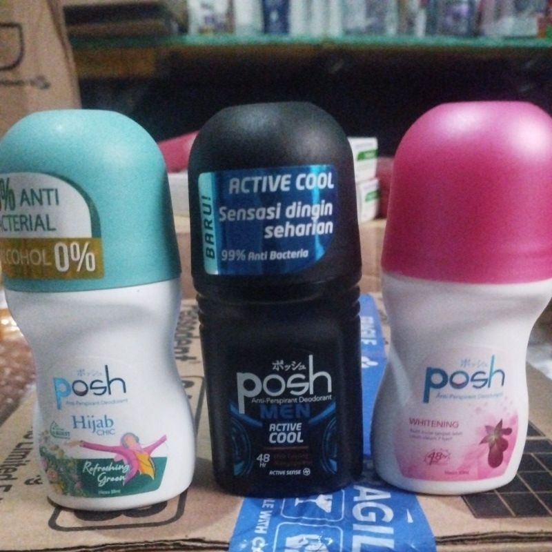Jual Posh Deodorant Roll On Series 50mll | Shopee Indonesia