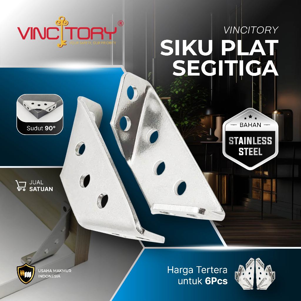 Jual Siku Plat Besi Bingkai Segitiga Ambalan Rak Siku Penyangga Kayu ...