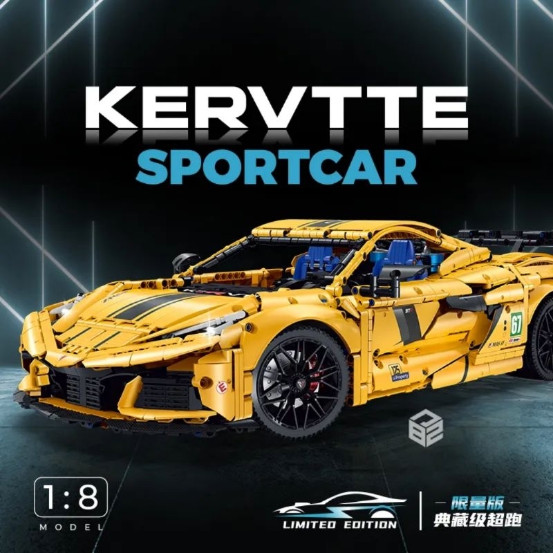 Jual bricks guly Corvette c8 (INCLUDE MOTORIZED) | Shopee Indonesia