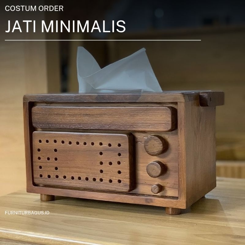 Jual Kotak Tisu Kayu Aesthetic / Kotak Tisu Kayu Unik / Kotak Tisu Kayu ...