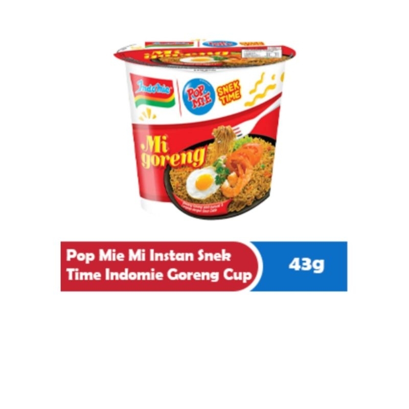Jual Pop Mie Snek Time Indomie Goreng Cup 43gr | Shopee Indonesia