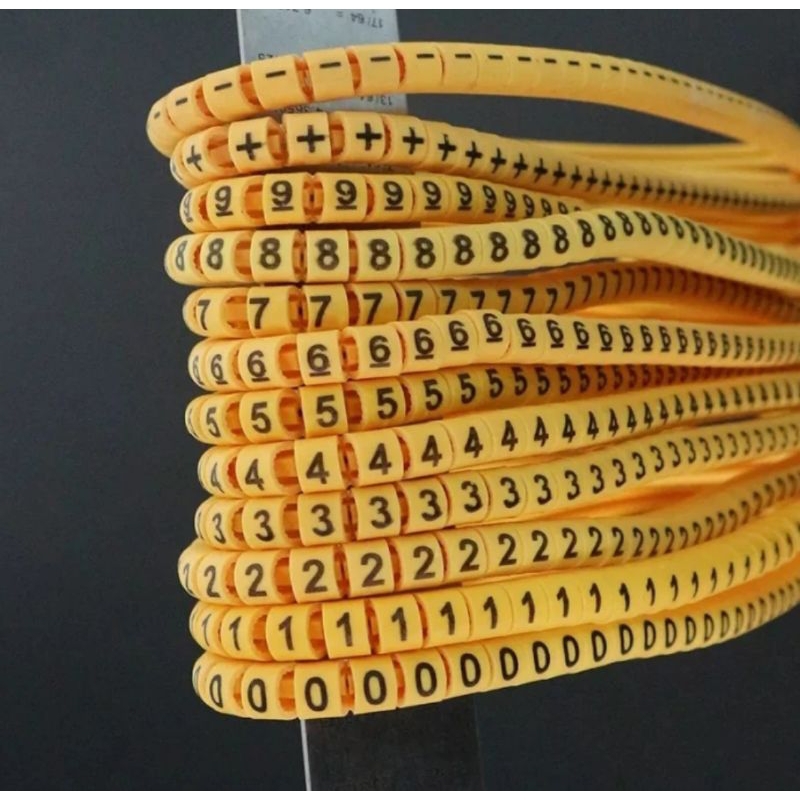 Jual Harga 10 pcs Cable Markers EC-1 ( 0,75 - 3,5 mm ) wiring acc EC ...